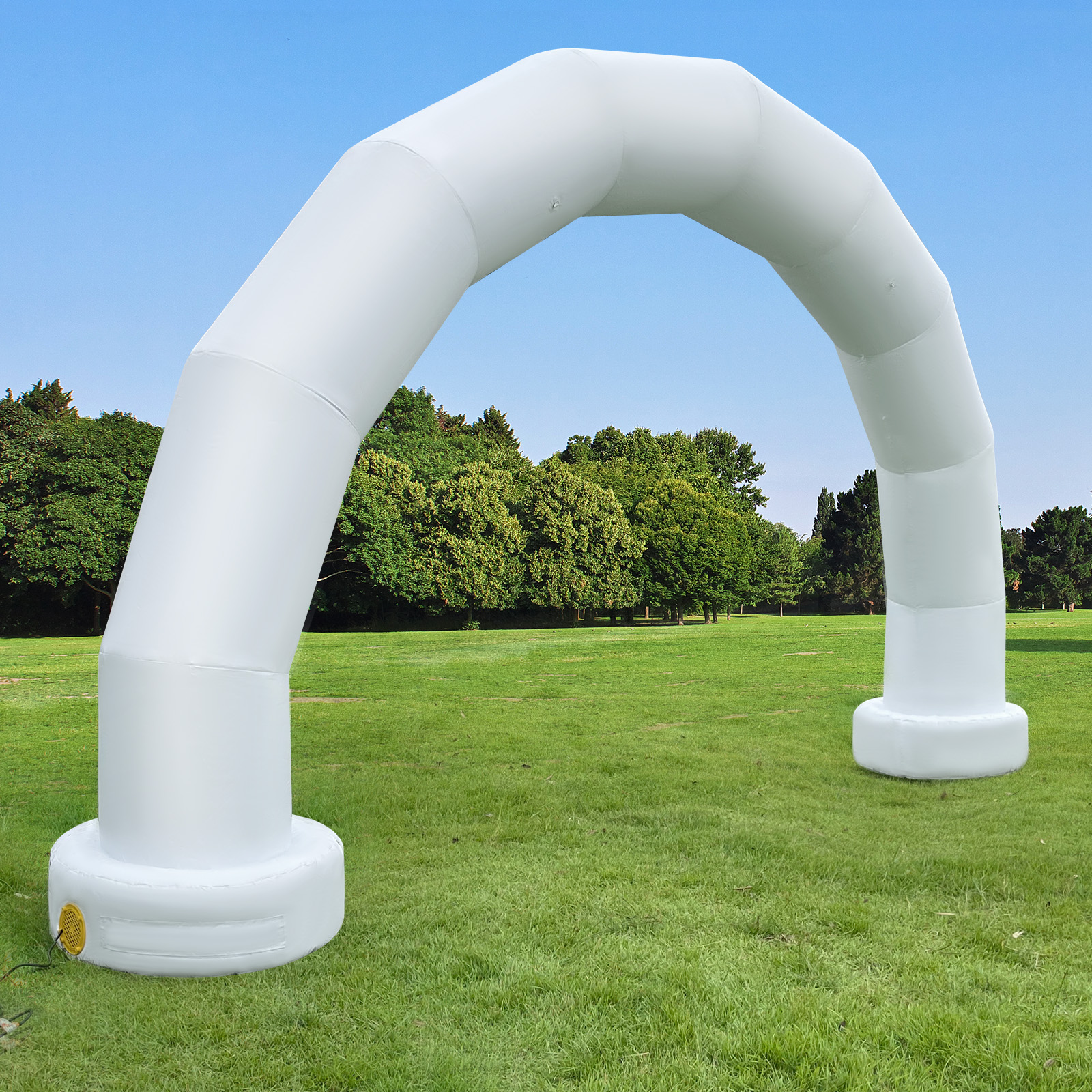 Wellcomer 21Ft PVC Half-Circle Inflatable Arch - White