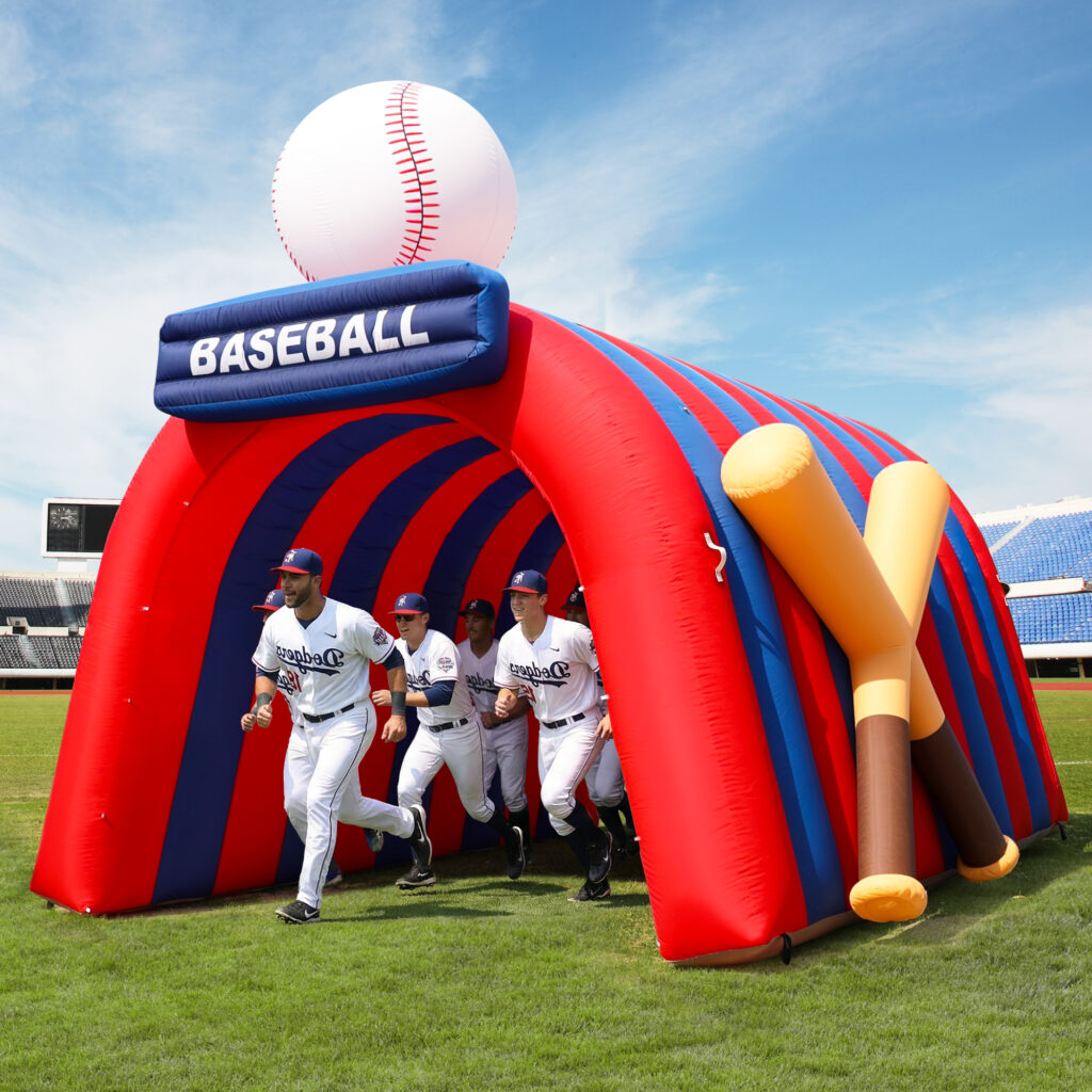Wellcomer Inflatable Sports Tunnel -Baseball